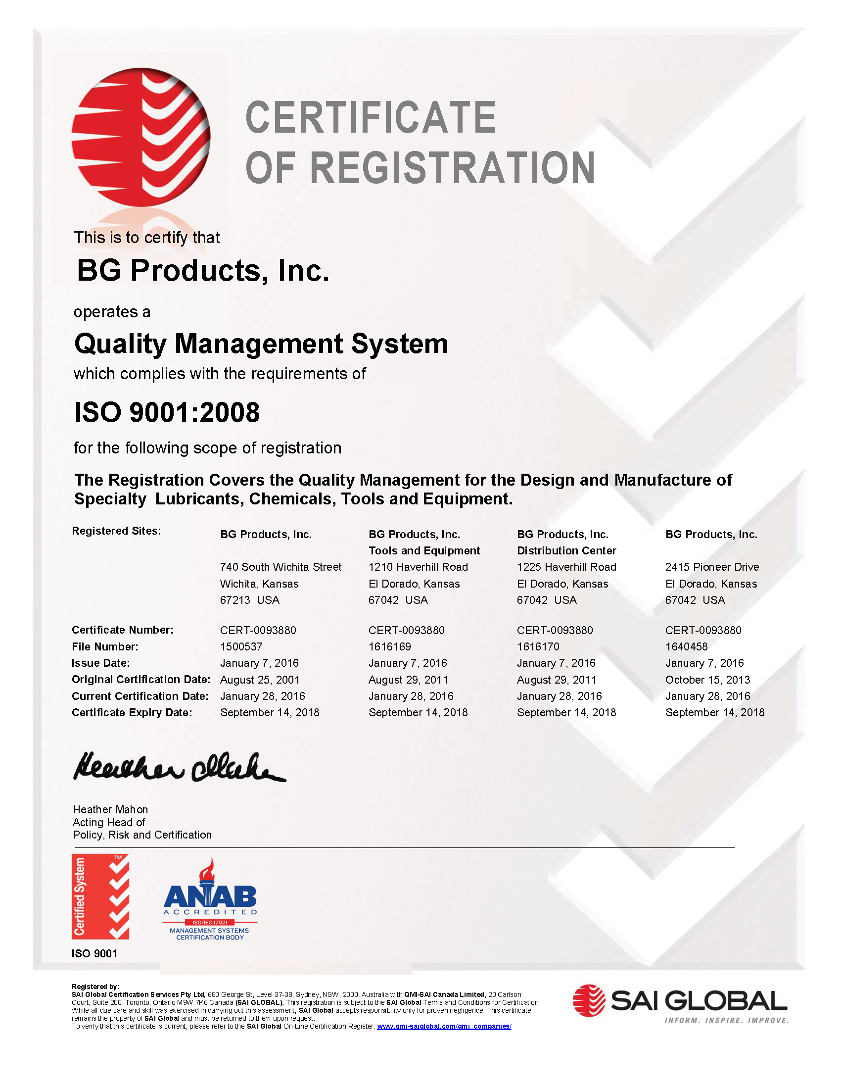 Quality | BG Products, Inc.