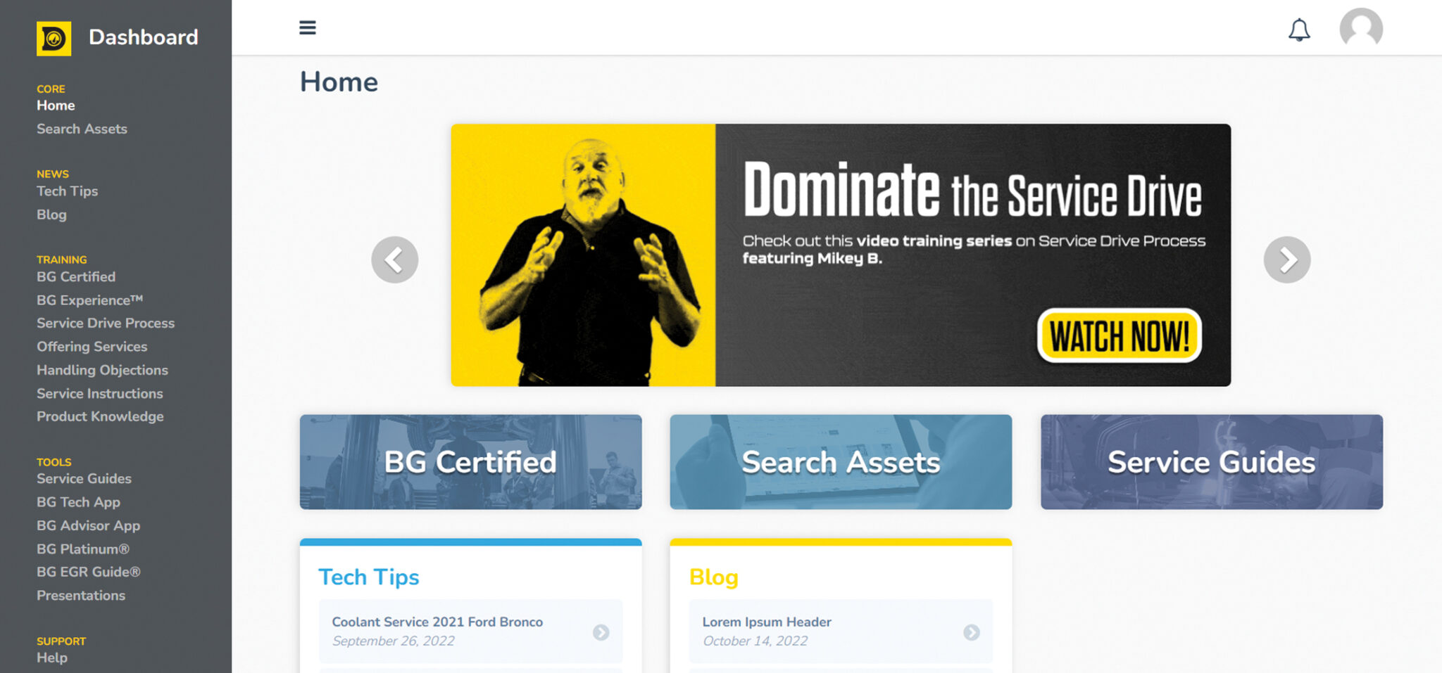 Dashboard – BG Products, Inc.