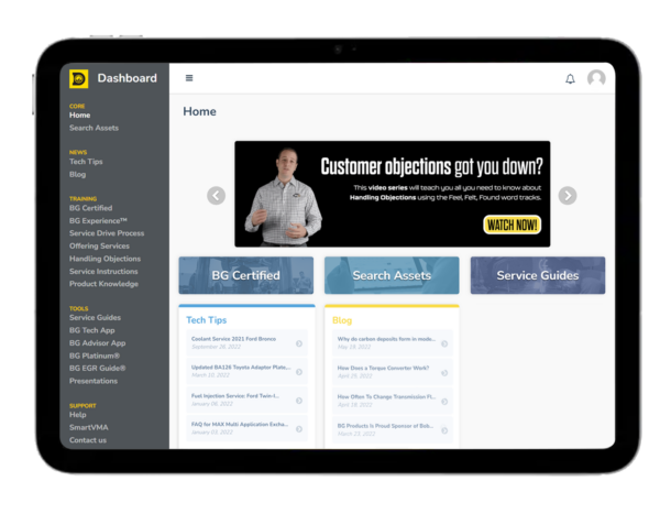 Dashboard – BG Products, Inc.